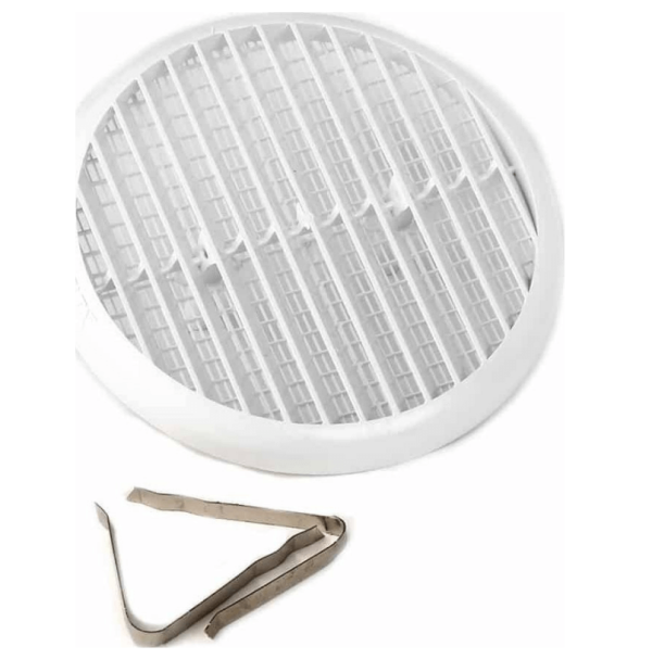 Europlast VR100 Περσίδα Εξαερισμού 10x10cm Στρογγυλή με Σίτα