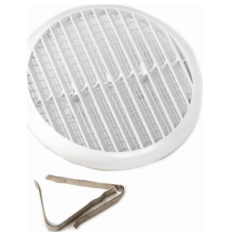 Europlast VR100 Περσίδα Εξαερισμού 10x10cm Στρογγυλή με Σίτα