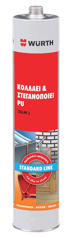 Wurth 25 LM Standard Line Σφραγιστική Σιλικόνη Πολυουρεθάνης Ξύλου ...